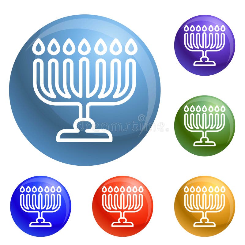 Menorah Icons Pattern Stock Vector Illustration Of Icons 78942193