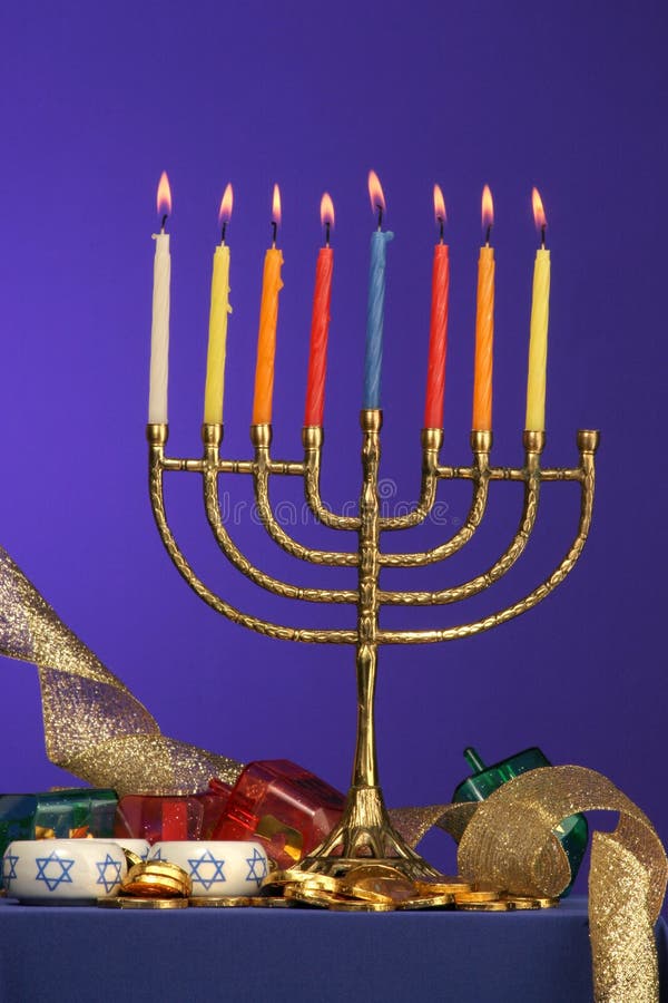 Menorah series 8 stock photo. Image of festival, brass - 353956