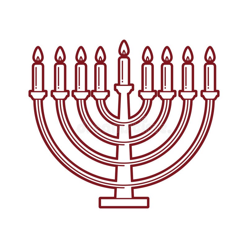 Menorah. Vector Illustration Decorative Design Stock Vector ...