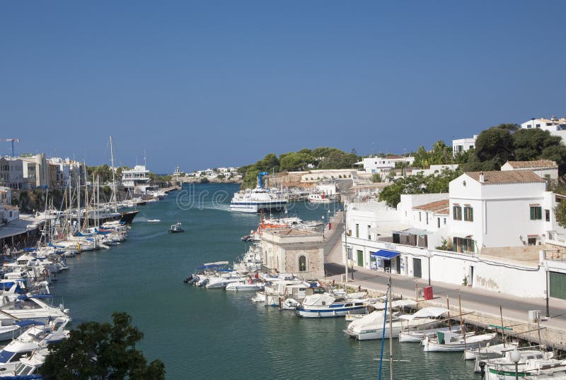 Menorca Marina editorial stock photo. Image of paradise - 49651448
