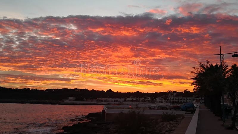 Menorcan Sunset stock image. Image of salgar, menorca - 114053823