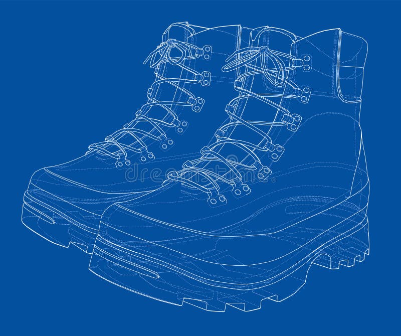 Mens Boot Concept. Vector Rendering of 3d Stock Vector - Illustration ...