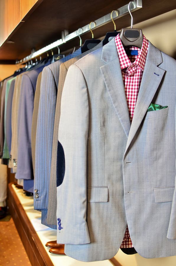 Mens suits stock photo. Image of hanging, adult, department - 35401790