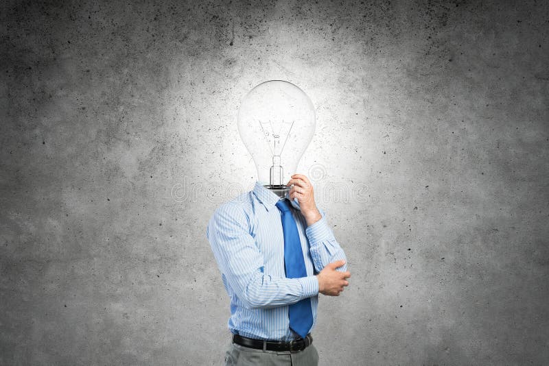 Mens Die Over Zijn Idee Denken Stock Foto - Image of mens, brainstorm ...