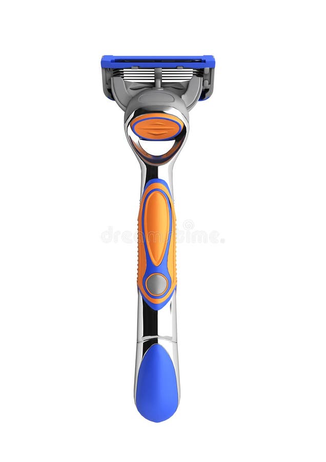 Mens Razor 3d Render on White Background Stock Illustration ...