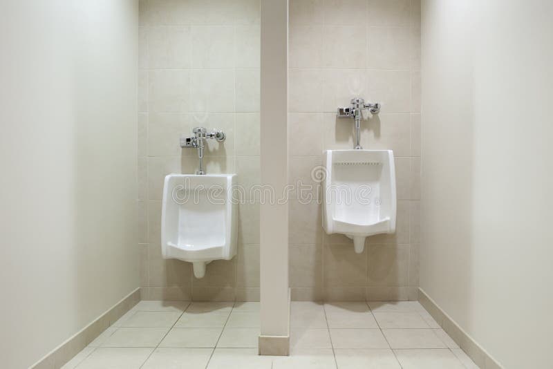 Mens Restroom - Urinals stock image. Image of male, water - 24657867