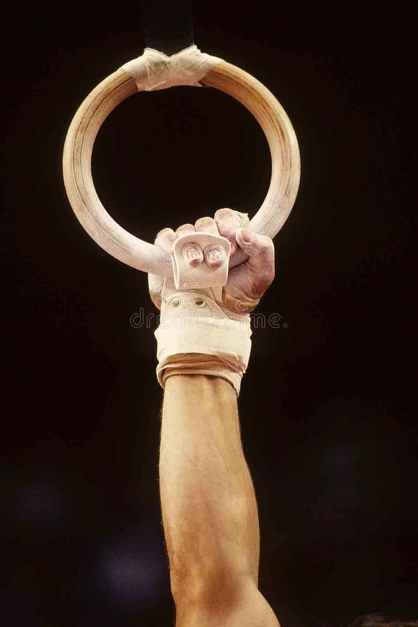Mens Ring Gymnastics Event. Editorial Stock Photo - Image of ring ...