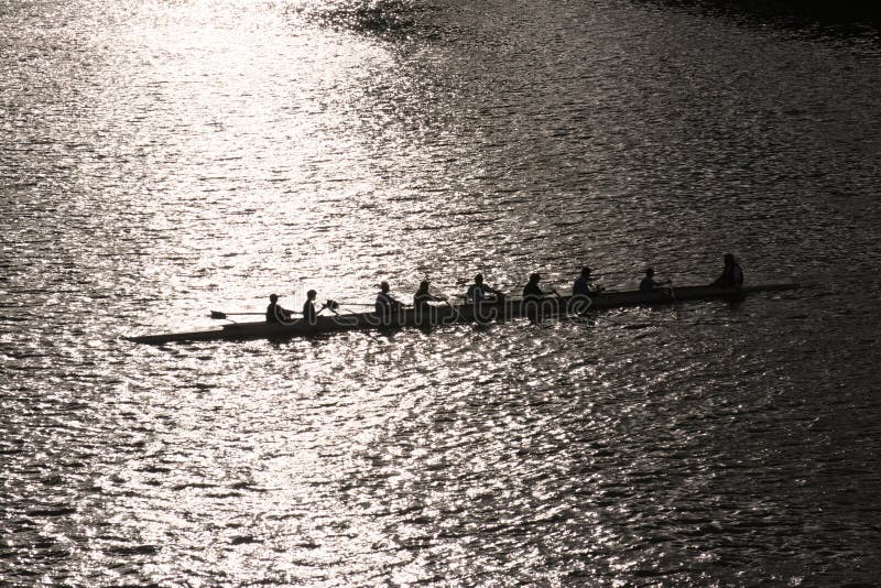 Mens rowing team stock image. Image of eight, fast, shot - 340701