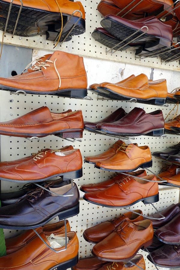 Mens Shoes on Display stock image. Image of leather, display - 56893367