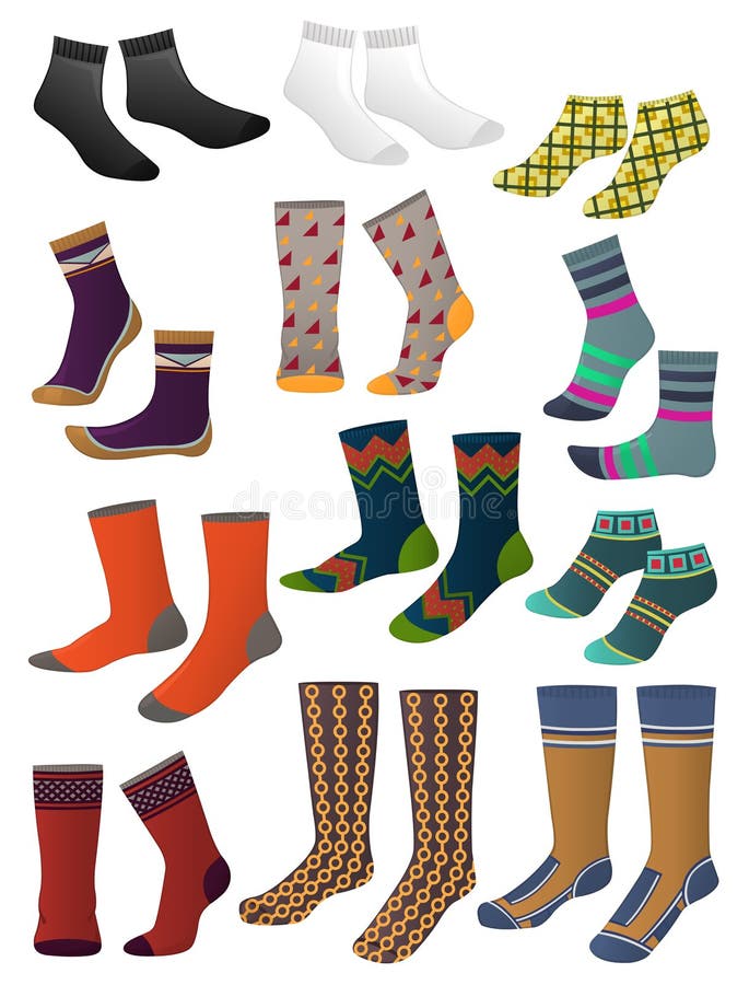 Socks Stock Illustrations – 83,404 Socks Stock Illustrations, Vectors ...