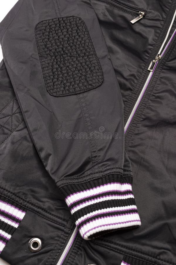 Mens Textile New Jacket Isolated on White Surface Stock Image - Image ...