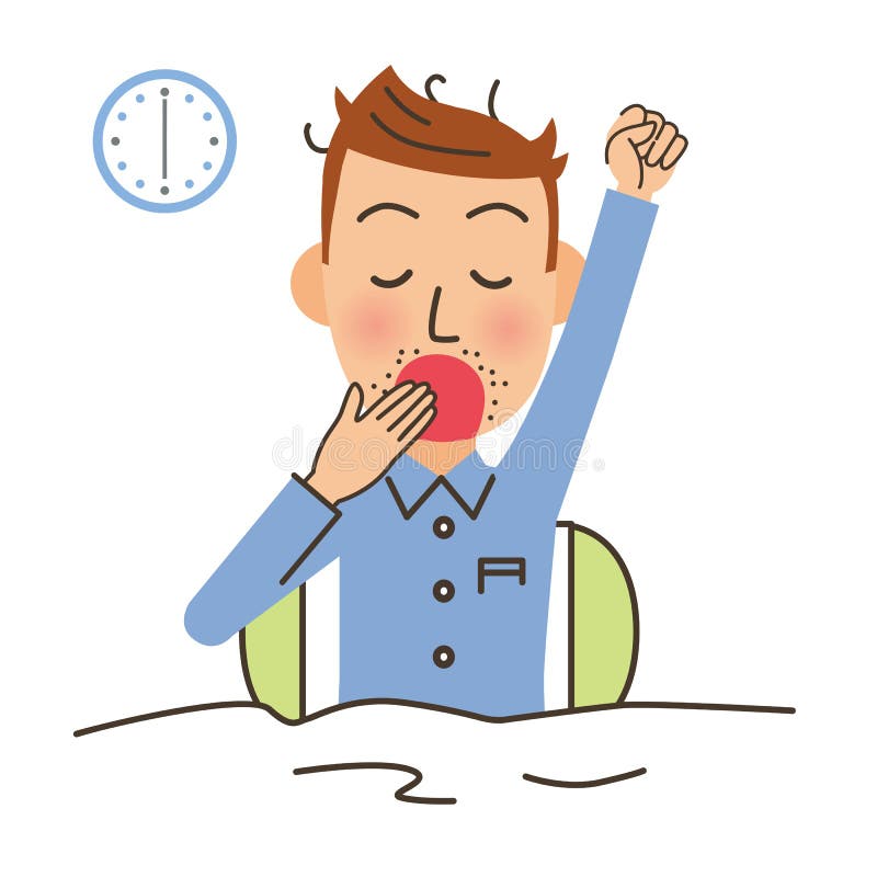 Mens Van Het Liggen En Het Opstaan Vector Illustratie - Illustration of ...