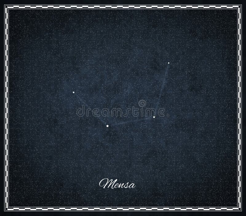 Mensa Star Constellation, Night Sky, Cluster of Stars, Deep Space Stock ...
