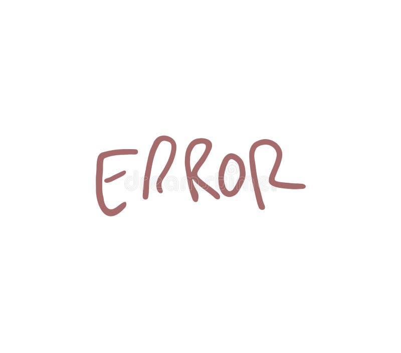 Mensagem de erro ilustração do vetor. Ilustração de projeto - 48389035