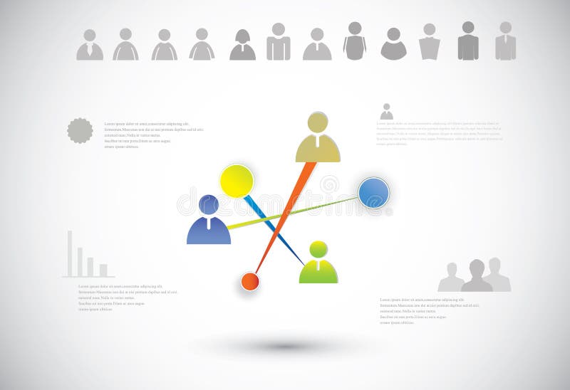Menschliche Verbindung vektor abbildung. Illustration von geschäft ...