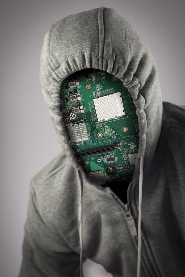 Menschlicher Cyborg-Roboter Stockfoto - Bild von technologie, mischling ...