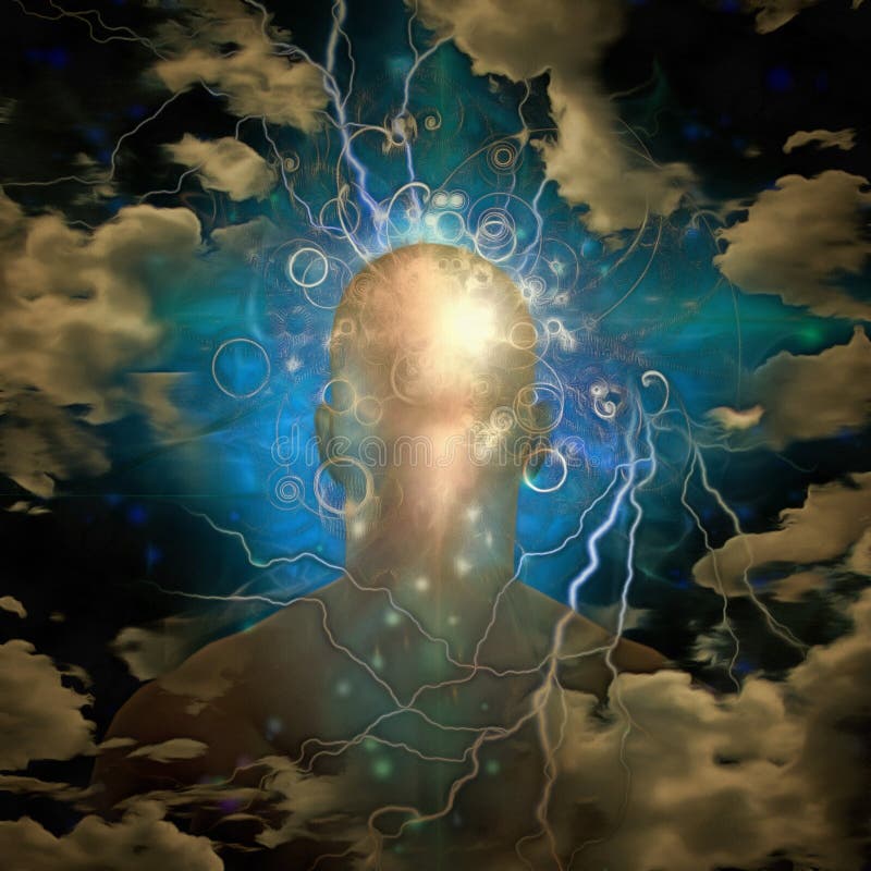 Menschlicher Kopf Und Verstand Stock Abbildung - Illustration von ...