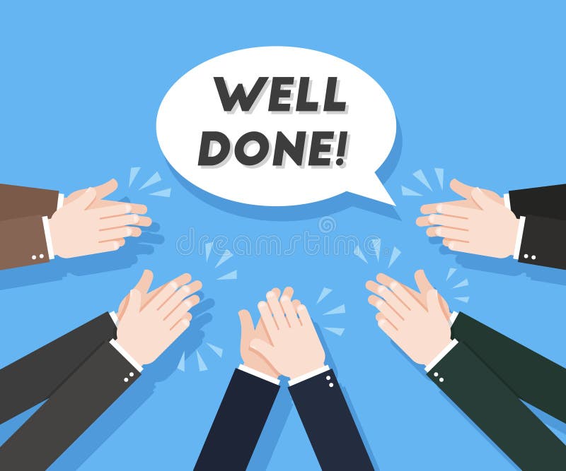 Klatschende Menschliche Hände Lokalisiert Auf Weißem Hintergrund ...