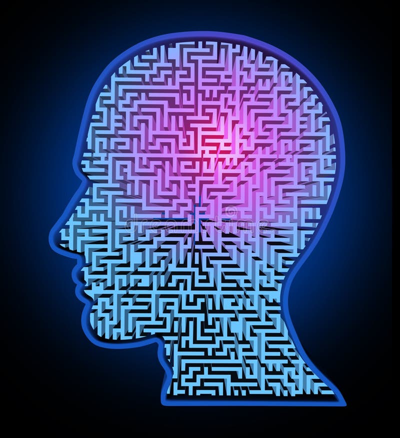 Menschliche Intelligenz stock abbildung. Illustration von medizin ...