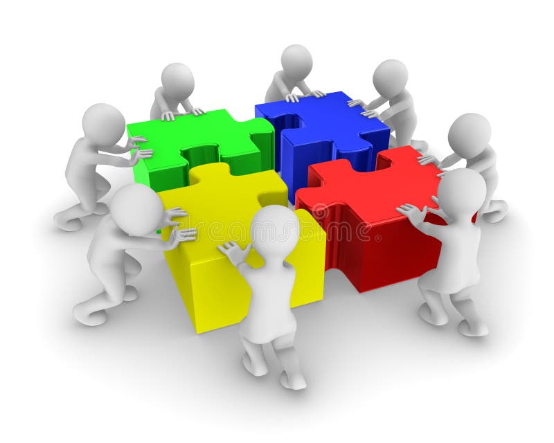 Mensen Die Als Groep Werken Stock Illustratie - Illustration of team ...