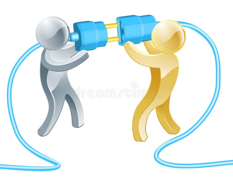 Mensen Die Concept Verbinden Vector Illustratie - Illustration of ...