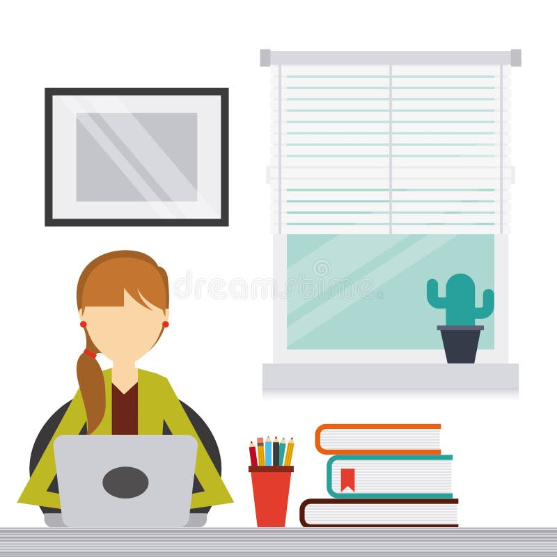 Mensen die ontwerp werken vector illustratie. Illustration of mannetje ...