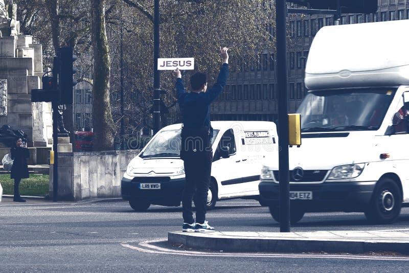 Jesus Ondertekent in Amish Country Ohio Redactionele Stock Foto - Image ...