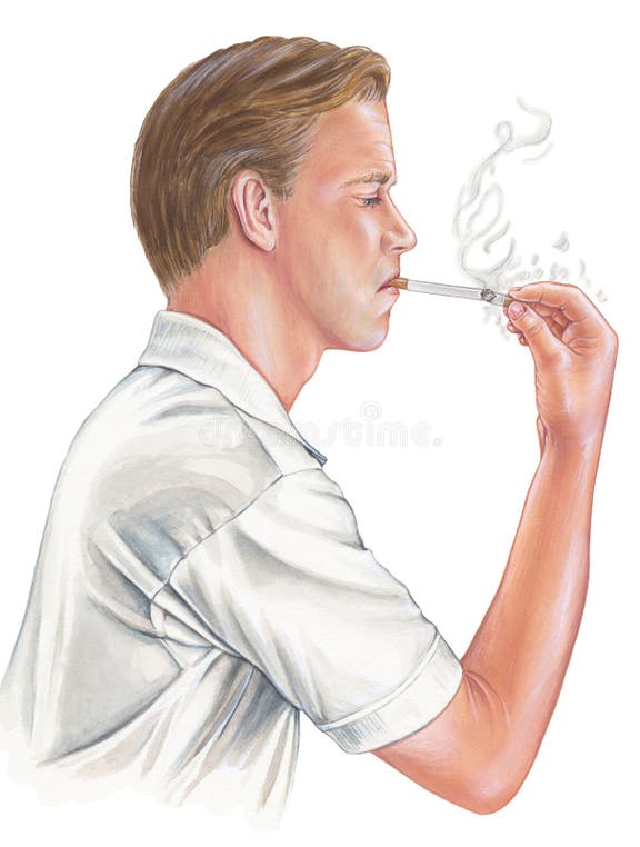 Mensenketting het Roken stock afbeelding. Image of schoonheid - 82152457