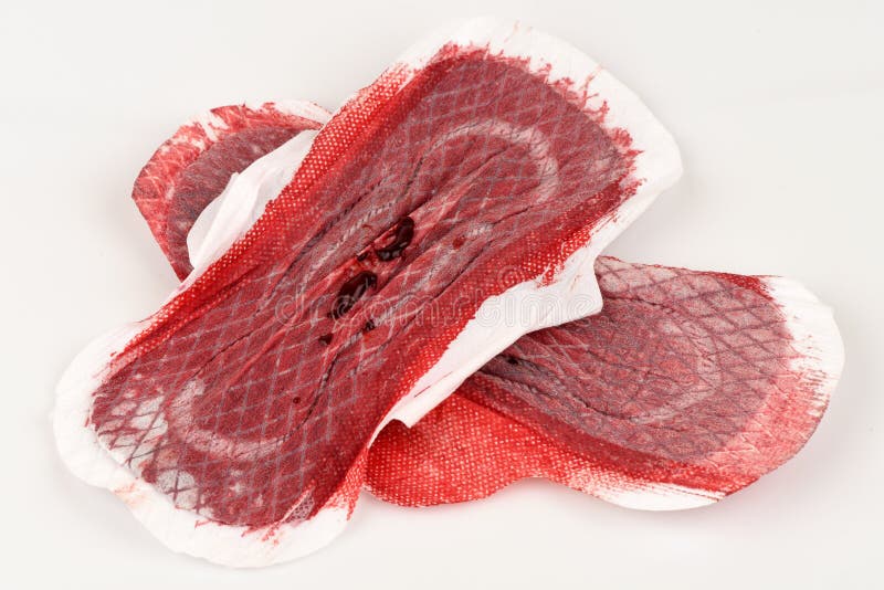 Menstruatie Menses En Maandverband Voor Vrouwen Stock Foto Image Of