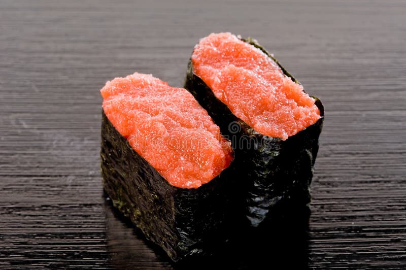 Mentaiko Sushi stock image. Image of cook, culture, beautiful - 17455153