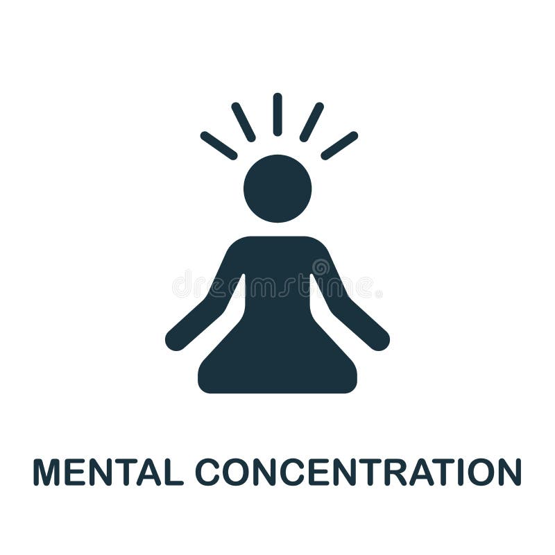 Mental Concentration Icon. Simple Element from Productive Work ...