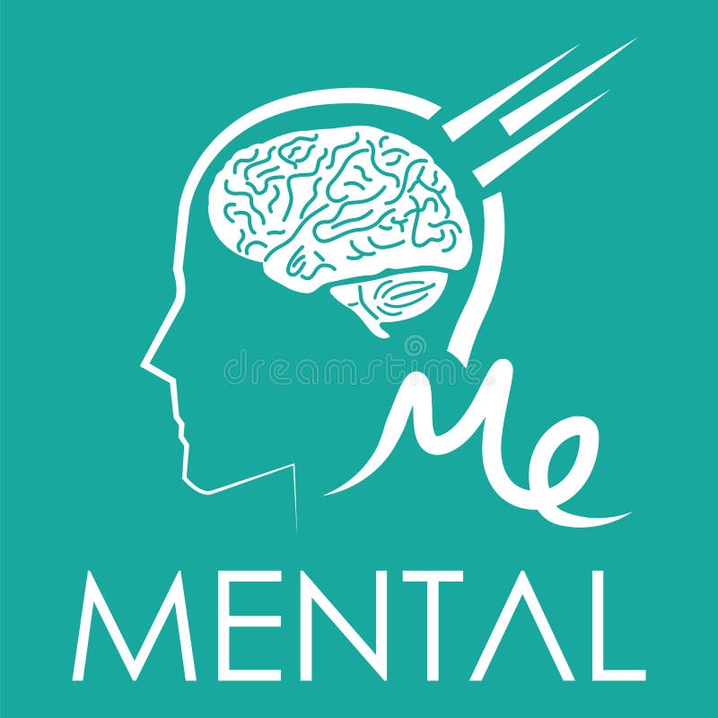 Mental Concept Design stock vector. Illustration of graphic - 77598024