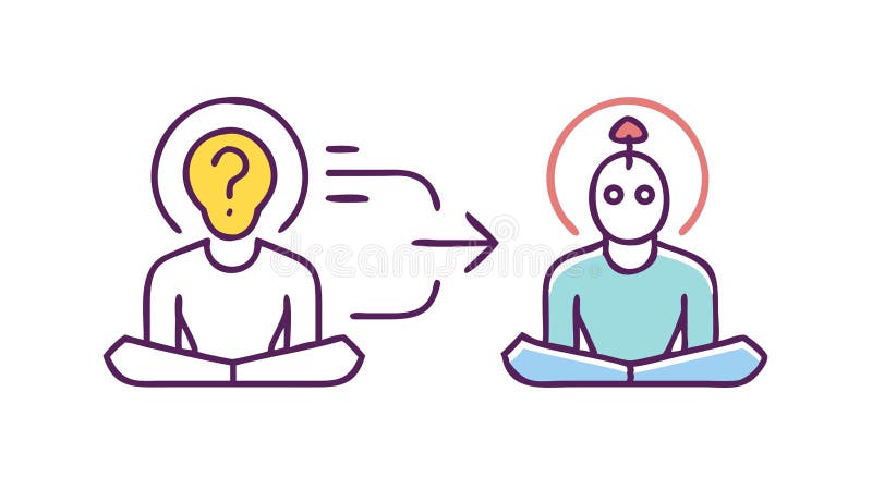 Mental Connection and Idea Exchange, Vector Design Generative AI Stock ...