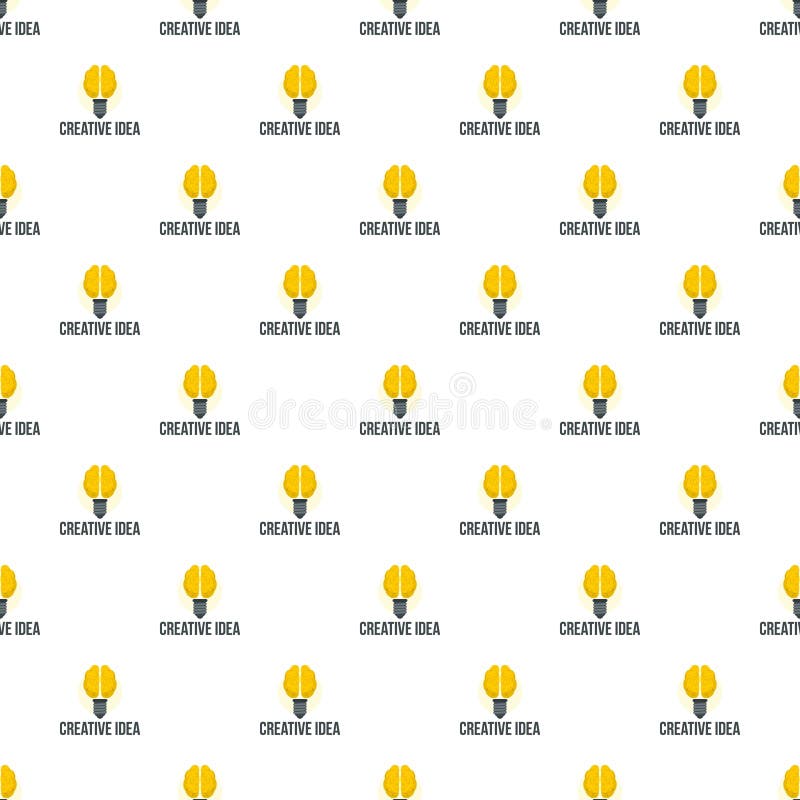 Mental Creative Idea Pattern Seamless Vector Stock Vector ...