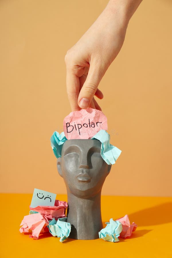 Mental Disorders Concept - Composition for Bipolar Disorder Stock Image ...