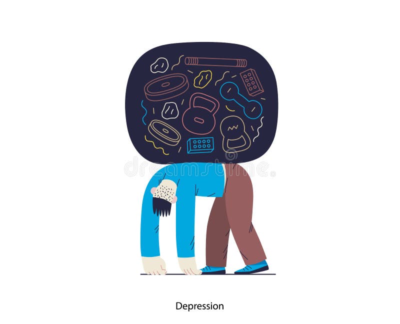 Mental Disorders Vector Illustration Series Stock Vector - Illustration ...