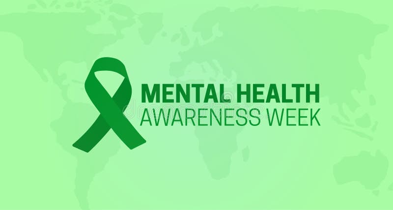 Mental Health Awareness Week Illustration Stock Vector - Illustration ...