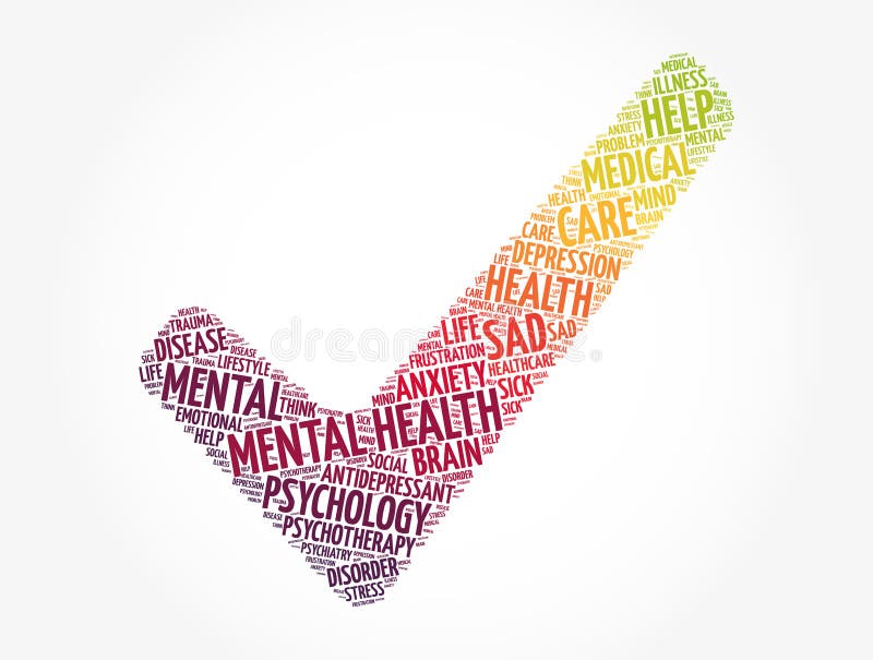 Health Check Mark Word Cloud Collage, Concept Background Stock ...
