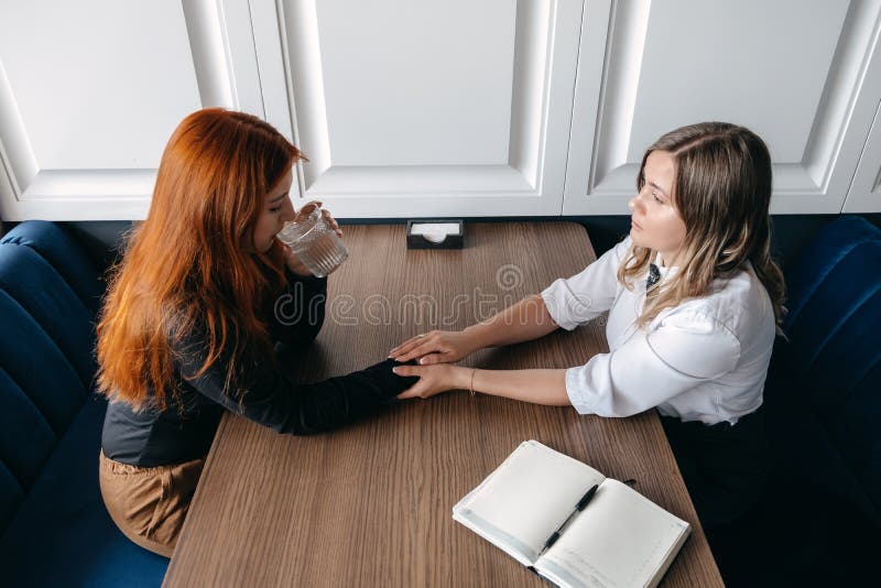 Mental Health Concept Communication Session Of Woman Psychologist And