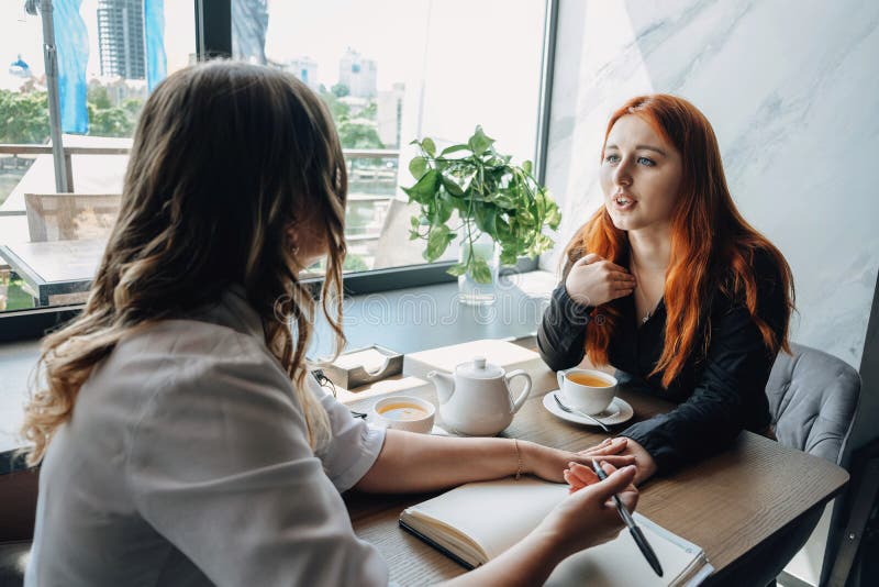 Mental Health Concept Communication Session Of Woman Psychologist And