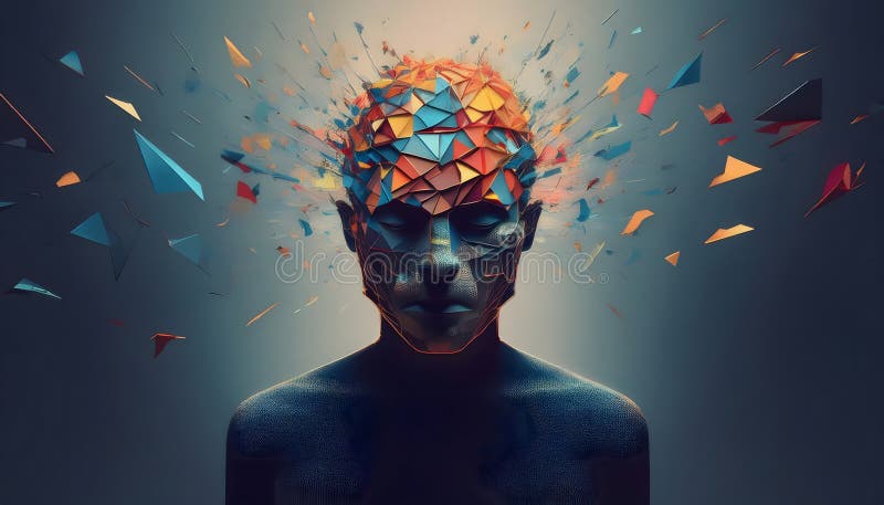 Mental Health and Depression Concepts: Depression, Abstract Mind with ...