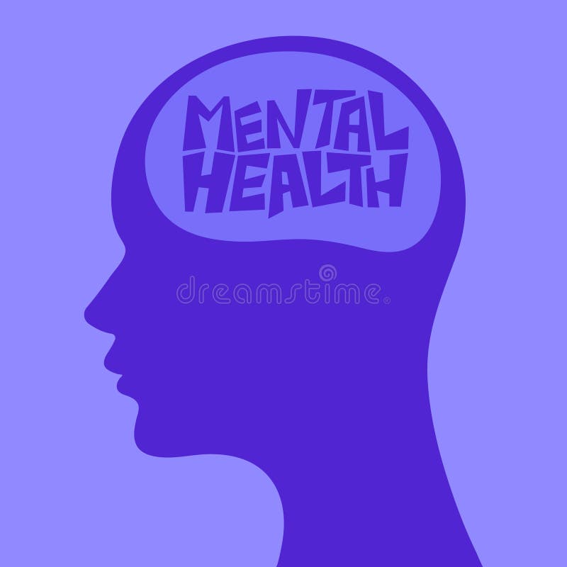 Mental Health Icon Vector. Mental Health Awareness Illustration Stock ...