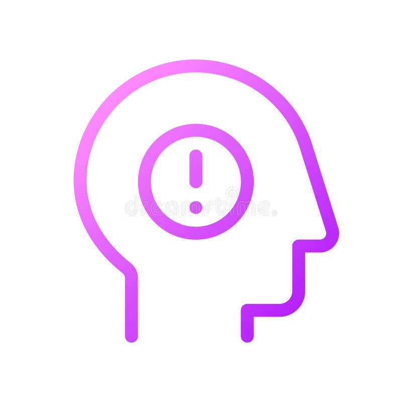 Mental Health Issues Pixel Perfect Gradient Linear Ui Icon Stock ...