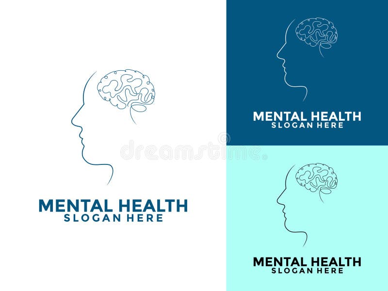 Mental Health Logo Vector, Human Think Health, Healthy Mind Logo ...