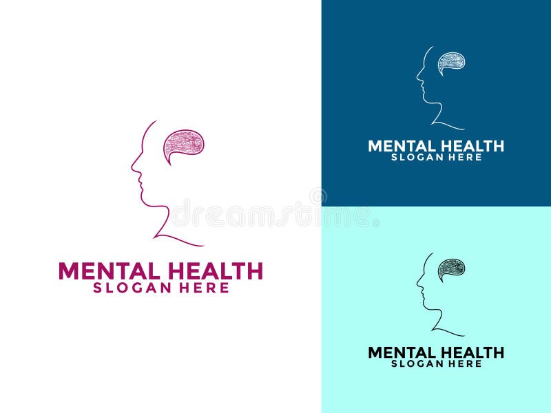 Mental Health Logo Vector, Human Think Health, Healthy Mind Logo ...