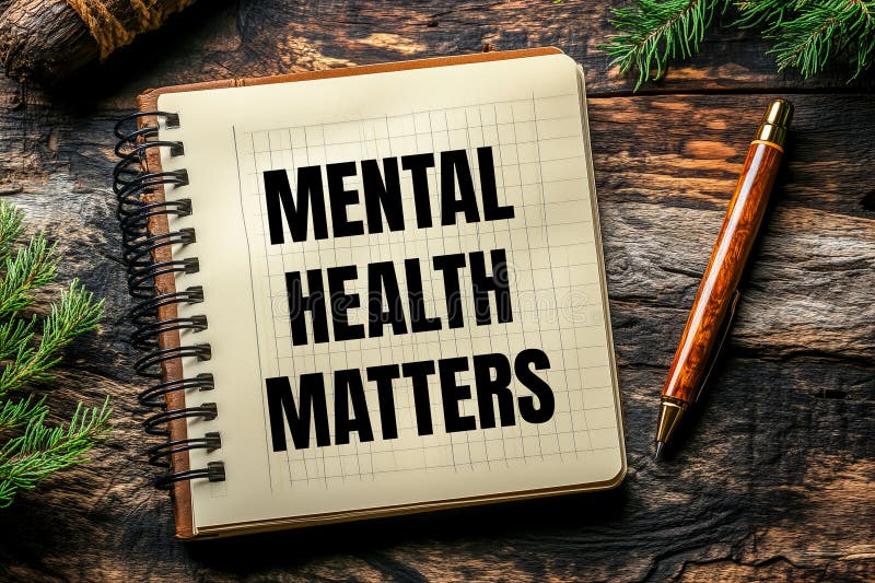 Mental Health Matters Message Stock Photo - Image of healing ...