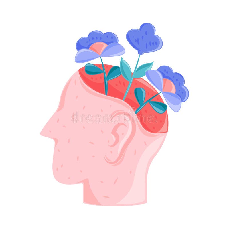 Mental Health, Positive Mind Stock Vector - Illustration of positive ...