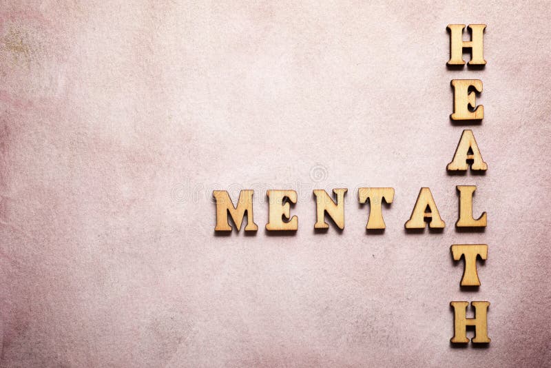 Mental health text stock photo. Image of psychology - 180180384