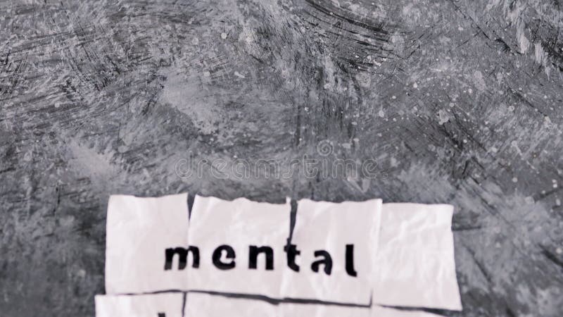 Mental Health Text on Crumpled and Torn Piece of Paper Which Has Been ... Mental Health Text on Crumpled and Torn Piece of Paper Which Has Been ...