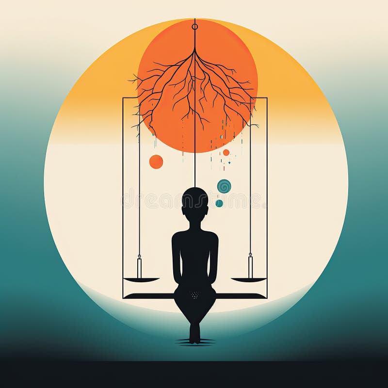 Mental Health Vector Illustration. Stock Illustration - Illustration of ...